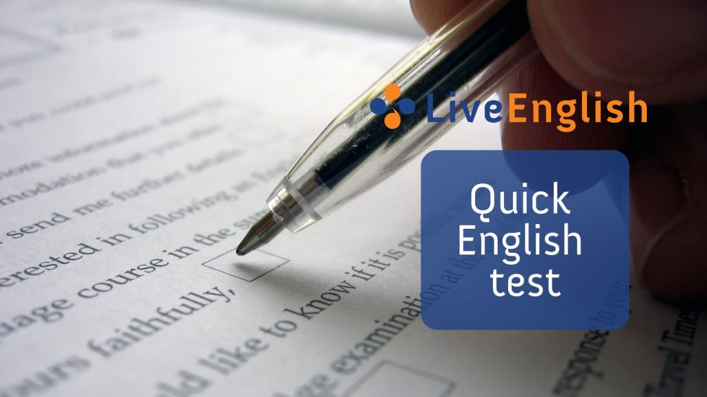 Quick English Test | Live English